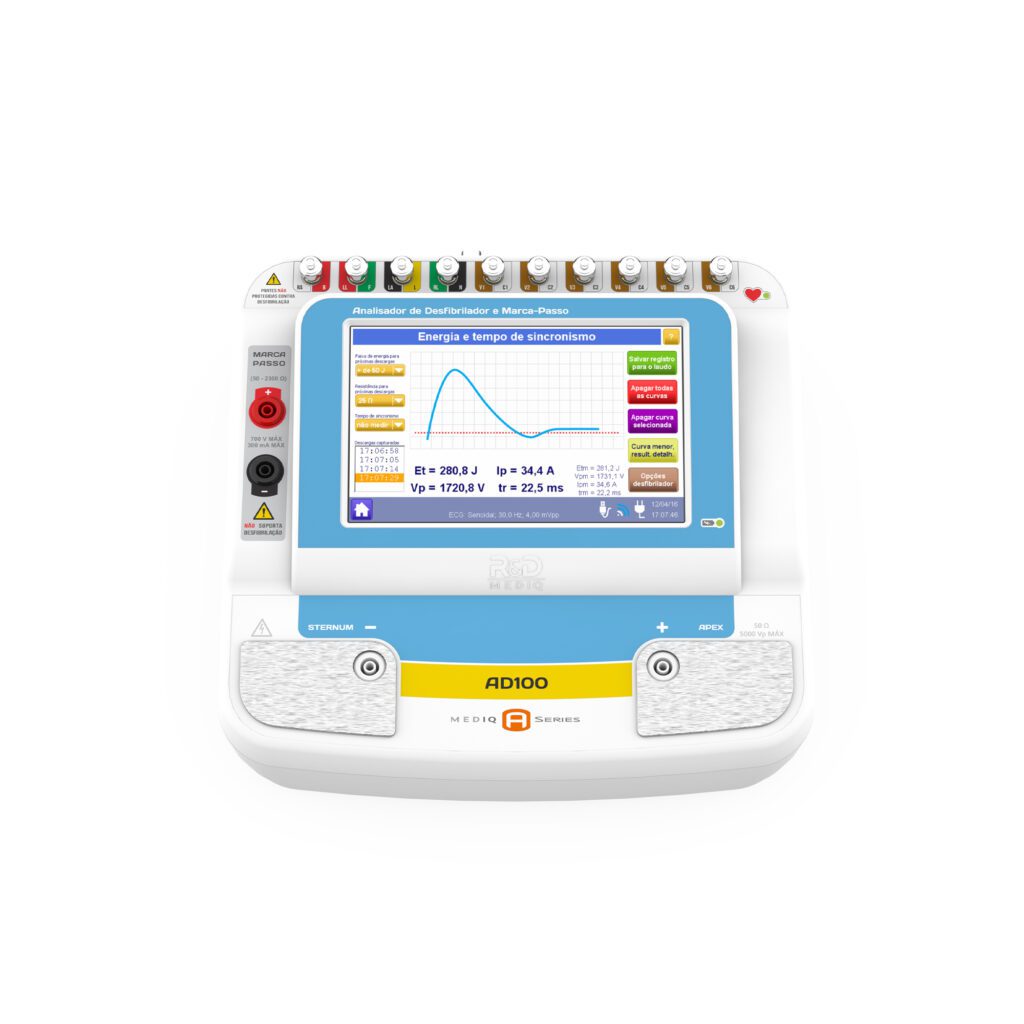 Cardioversor Bifásico MP+DEA+IMP CardioPRO Básico 4 em 1