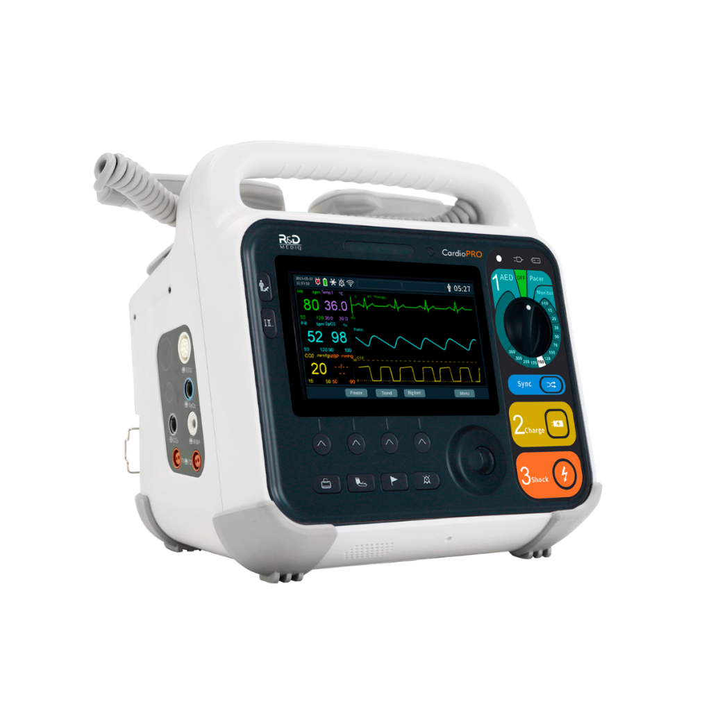 Cardioversor Bifásico MP+DEA+IMP CardioPRO Básico 4 em 1